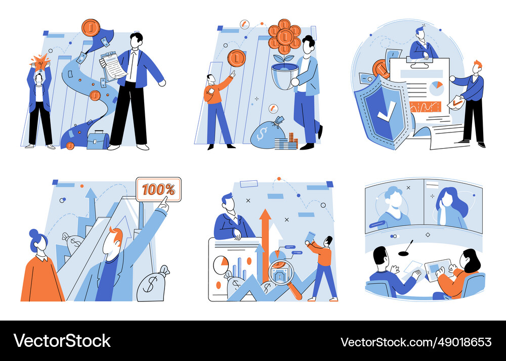 Established business the established business Vector Image