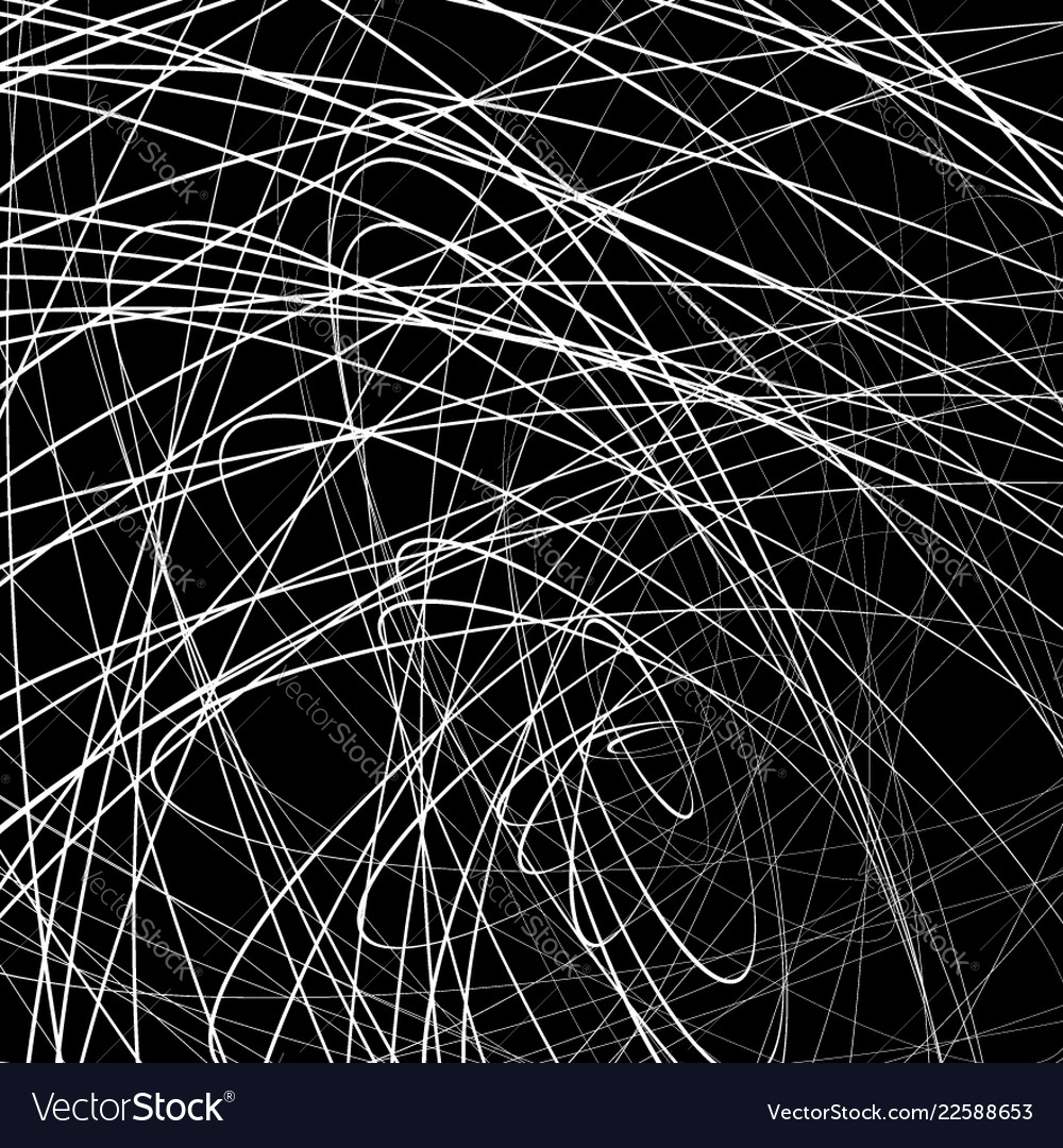 Random squiggly squiggle intersecting lines Vector Image