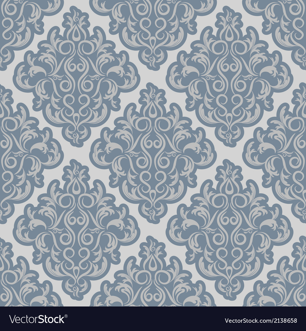 Damask wallpaper Royalty Free Vector Image - VectorStock