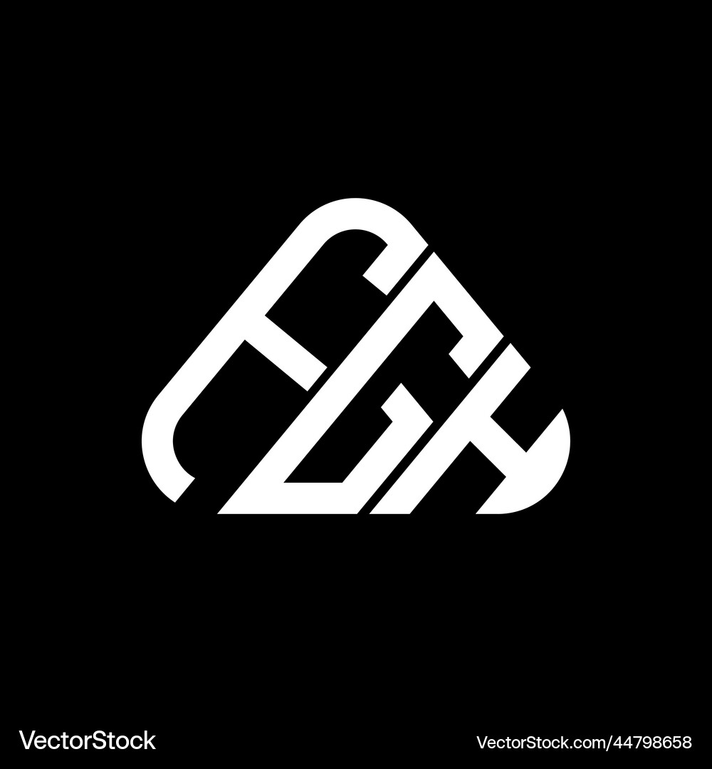 Fgh letter logo creative design with graphic Vector Image