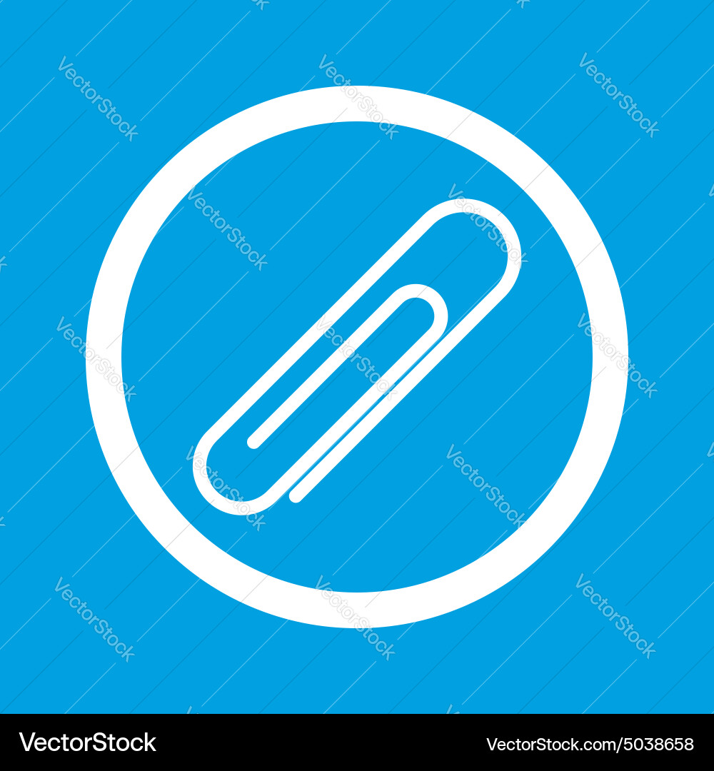 Paperclip sign icon Royalty Free Vector Image - VectorStock