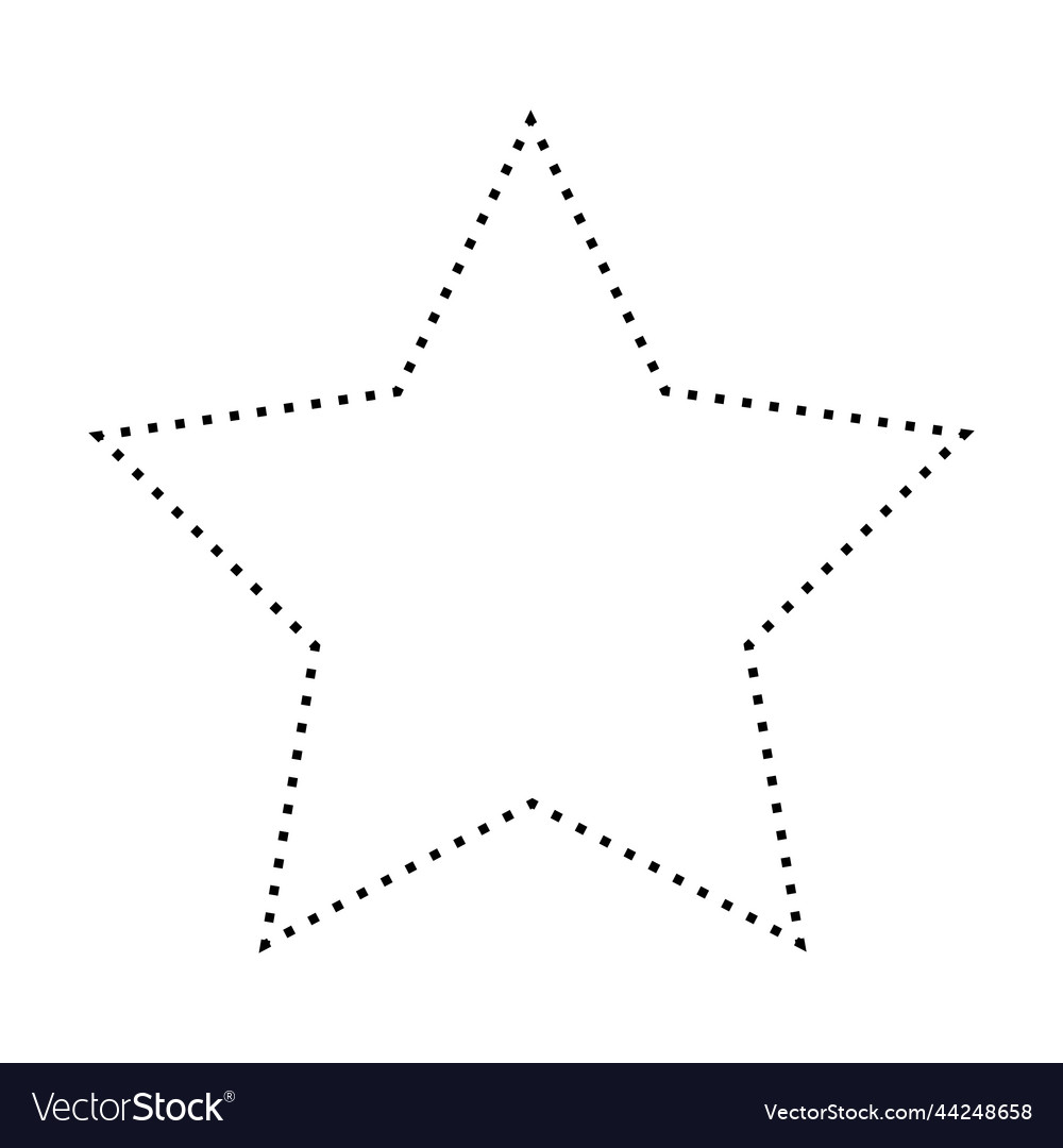 Star shape dotted icon symbol for creative Vector Image Star shape dotted icon symbol for creative Vector Image