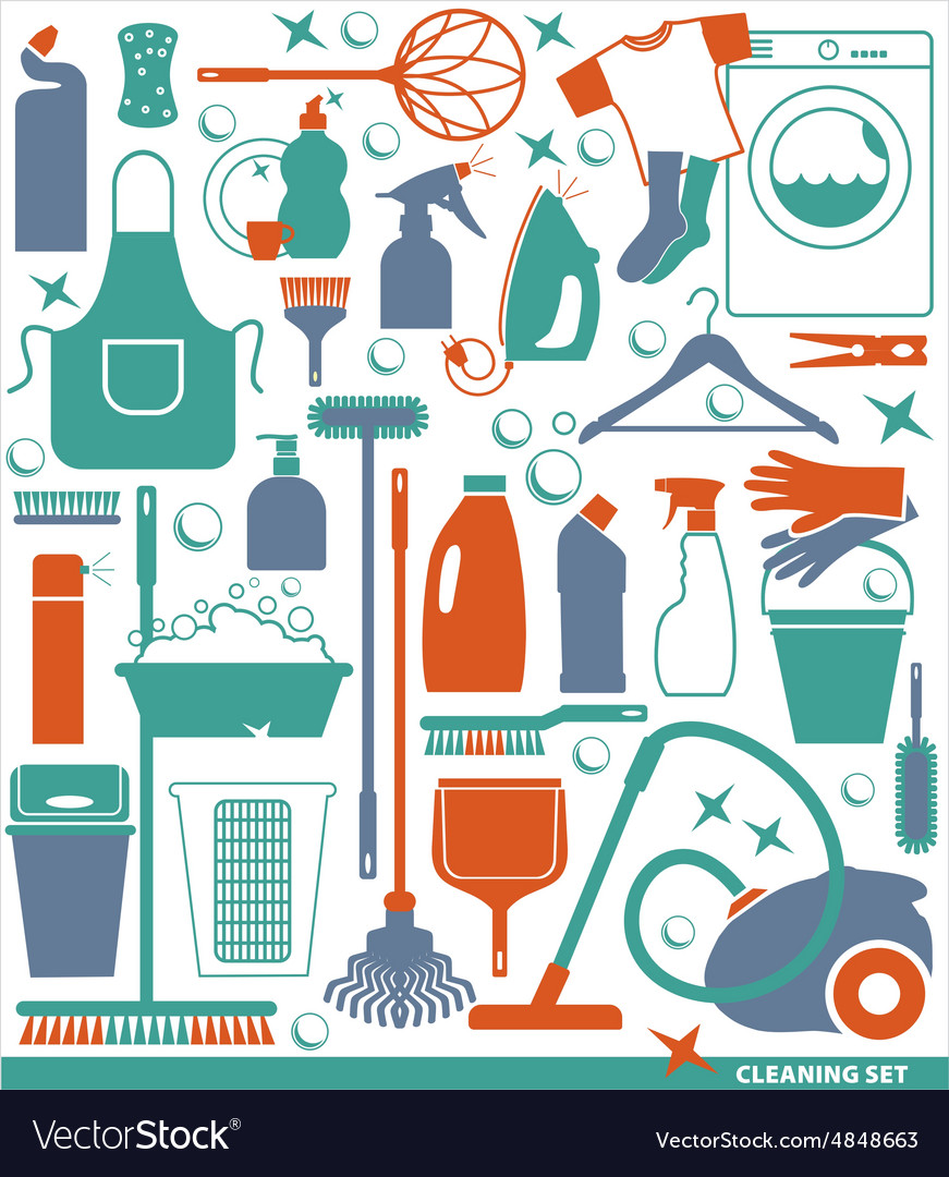 Cleaning background Royalty Free Vector Image - VectorStock