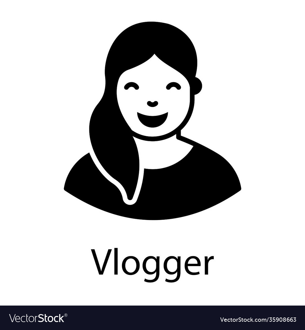 Vlogger Royalty Free Vector Image - VectorStock