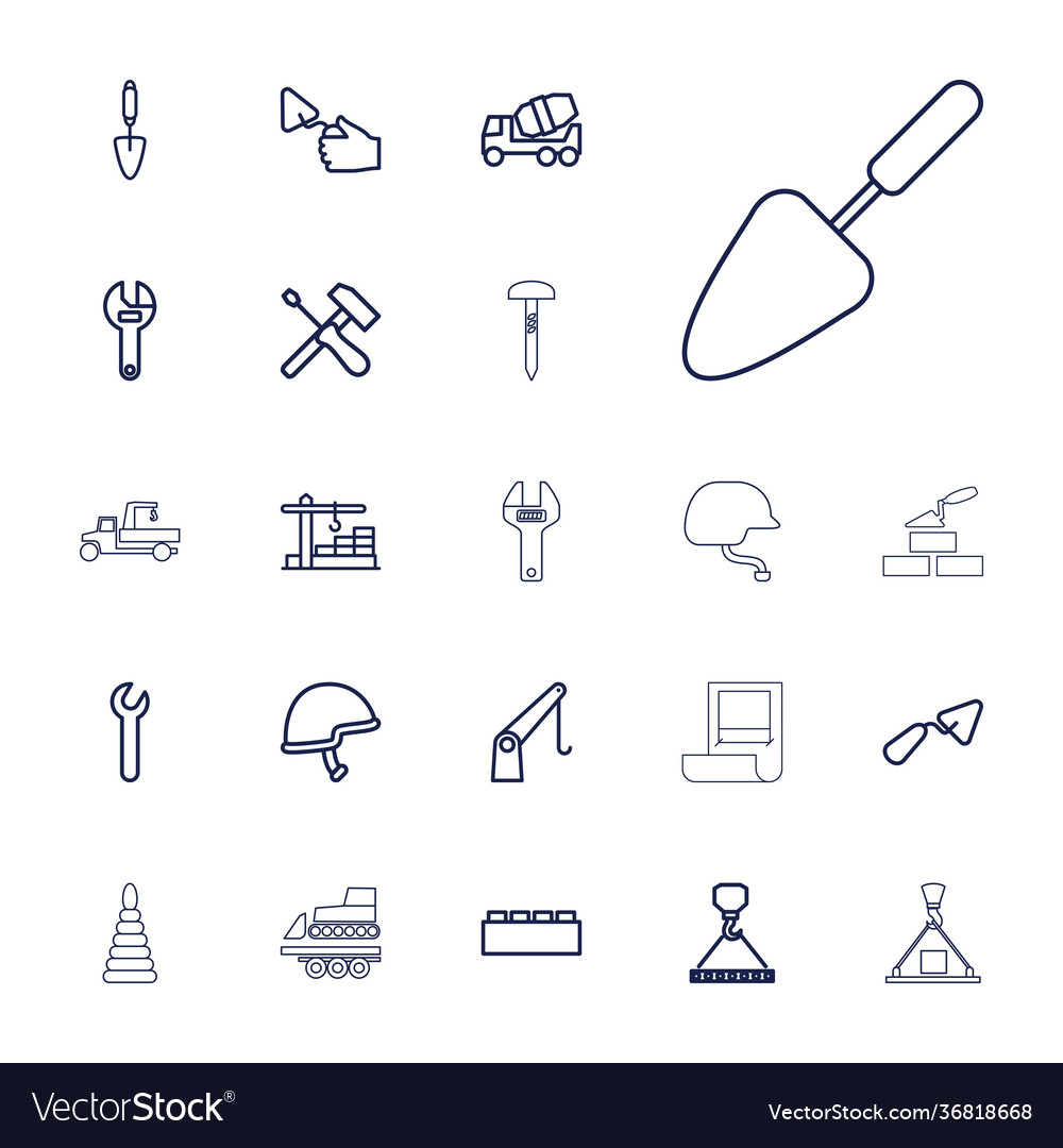 22 build icons Royalty Free Vector Image - VectorStock