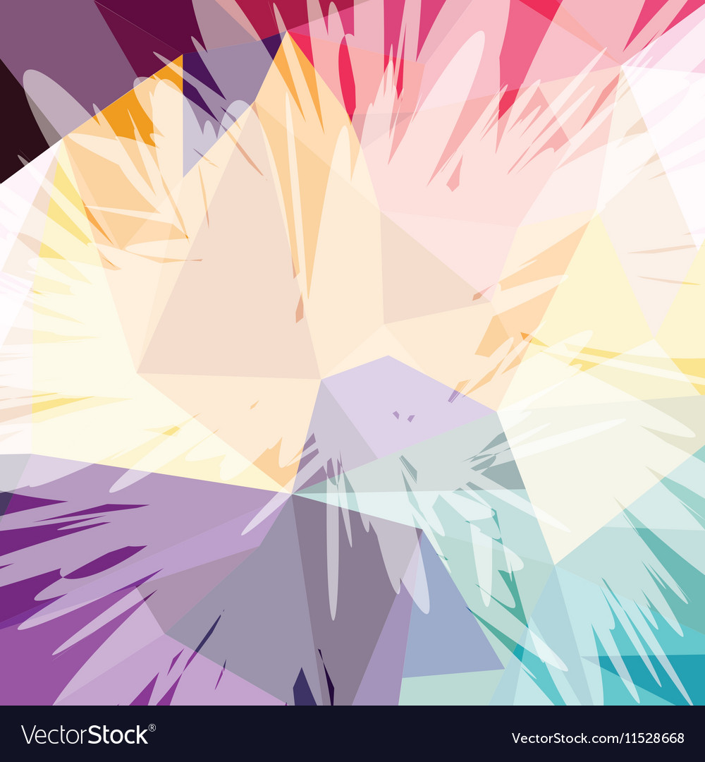 Abstract colorful triangle geometrical background Vector Image