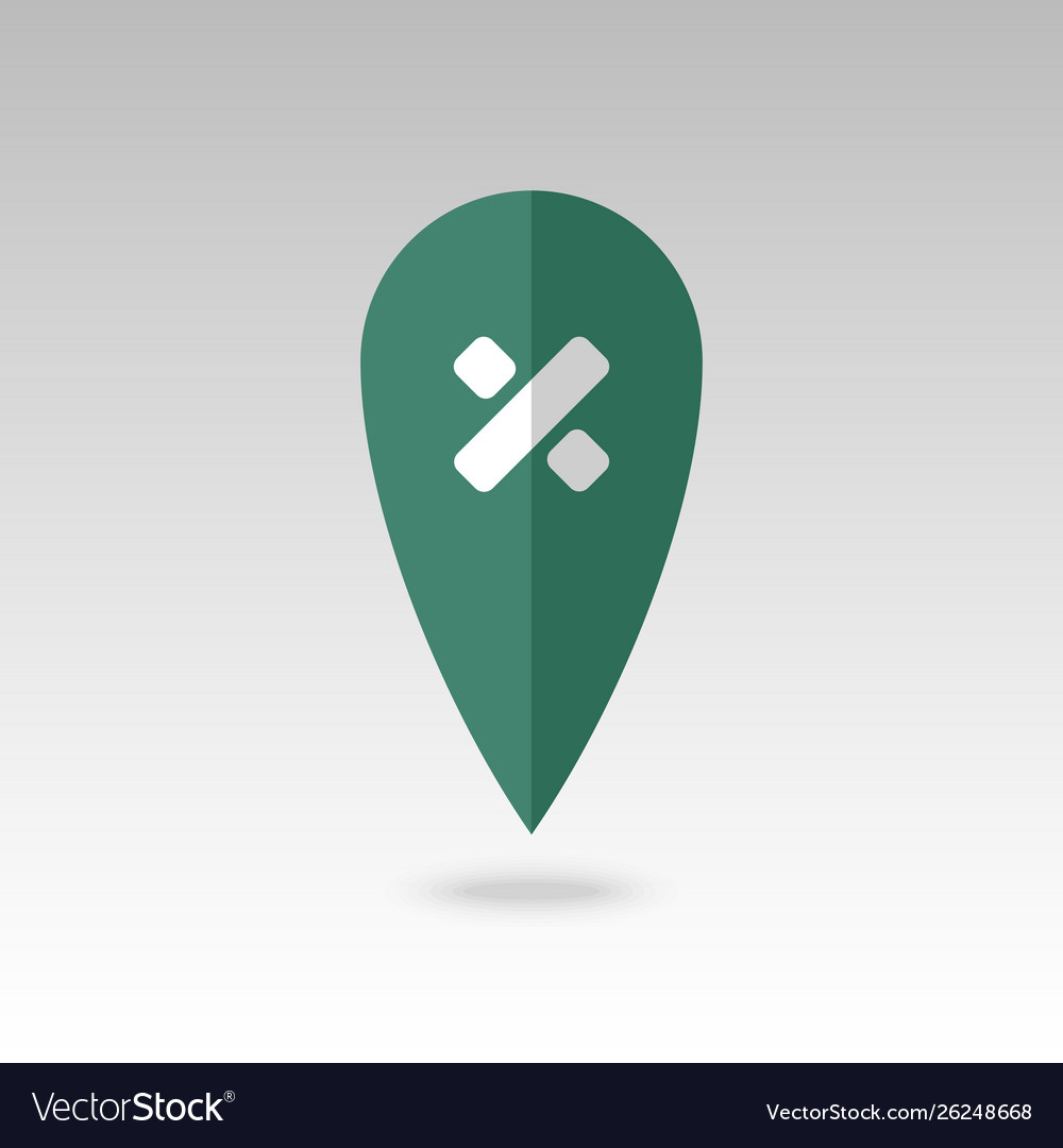 Division pin map icon map pointer map markers Vector Image