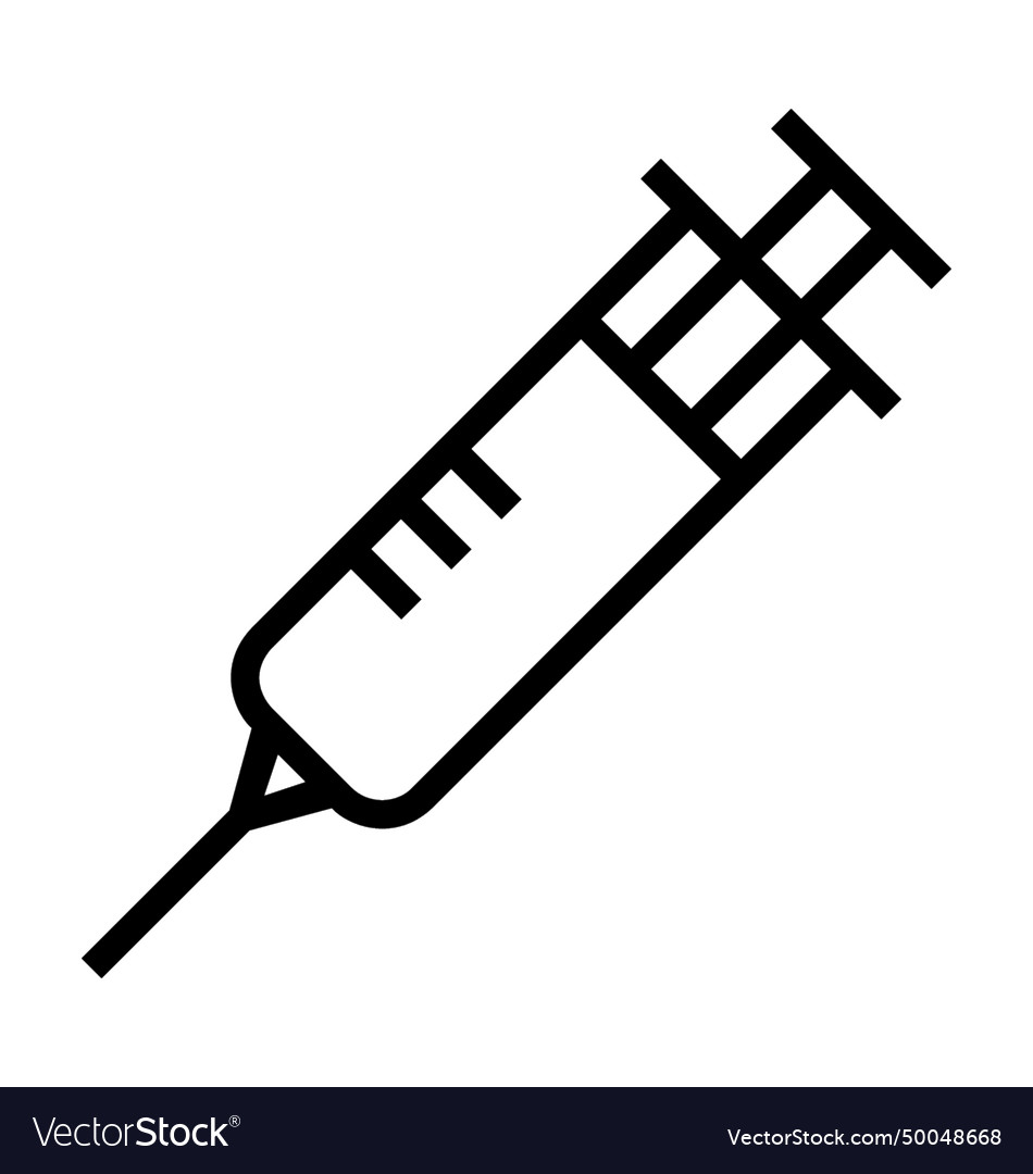Injection icon Royalty Free Vector Image - VectorStock