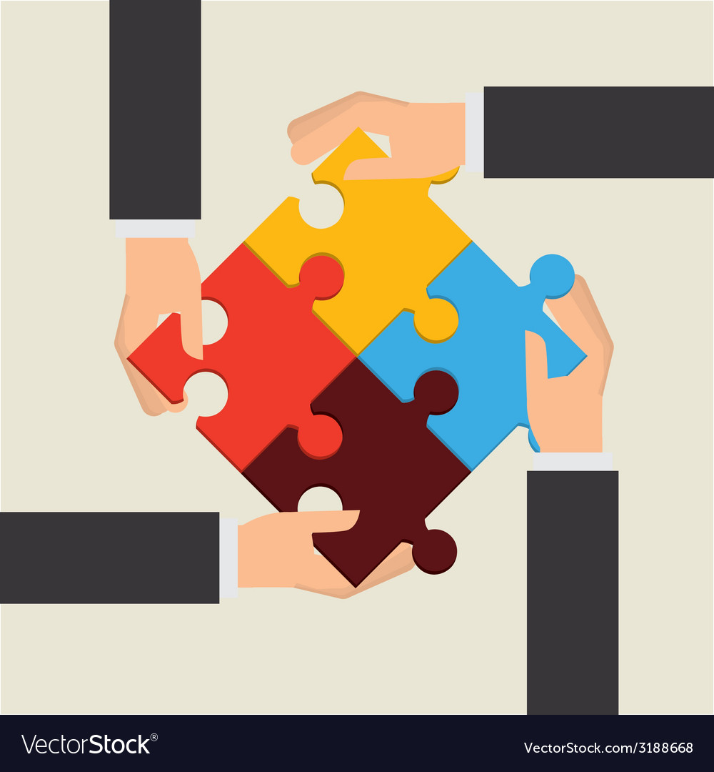 Teamwork design Royalty Free Vector Image - VectorStock