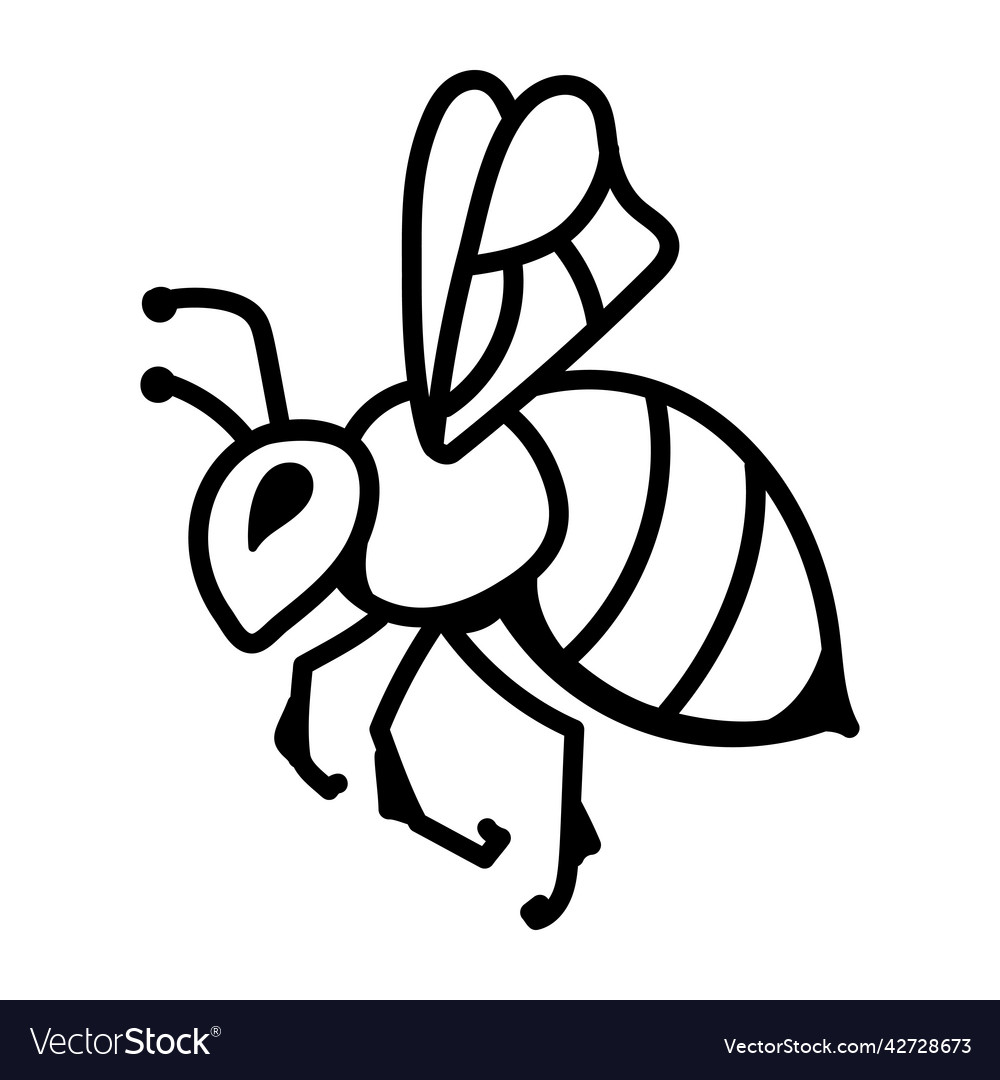 Bee Royalty Free Vector Image - VectorStock