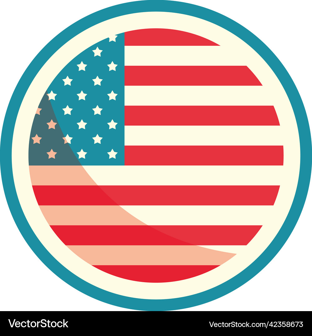 Flag of usa Royalty Free Vector Image - VectorStock