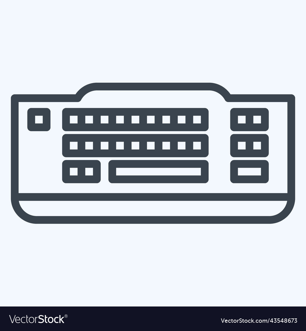Icon keyboard suitable for computer components Vector Image