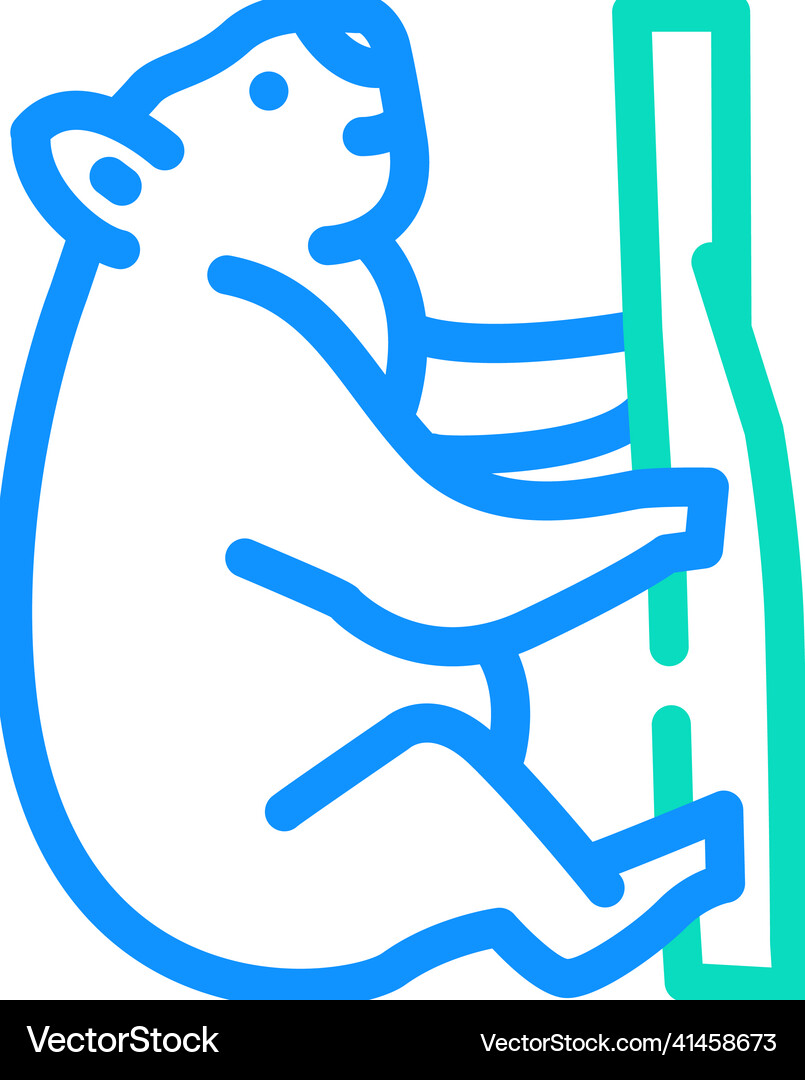 Koala animal color icon Royalty Free Vector Image