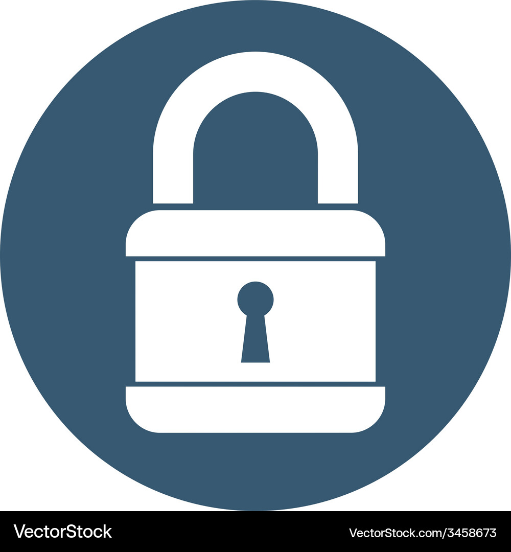Padlock icon Royalty Free Vector Image - VectorStock
