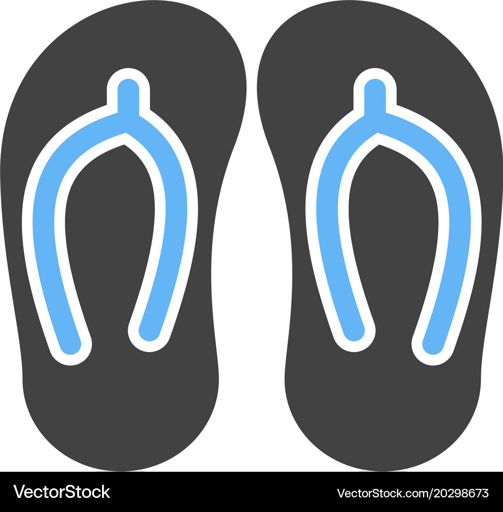 Slippers summer footwear Royalty Free Vector Image