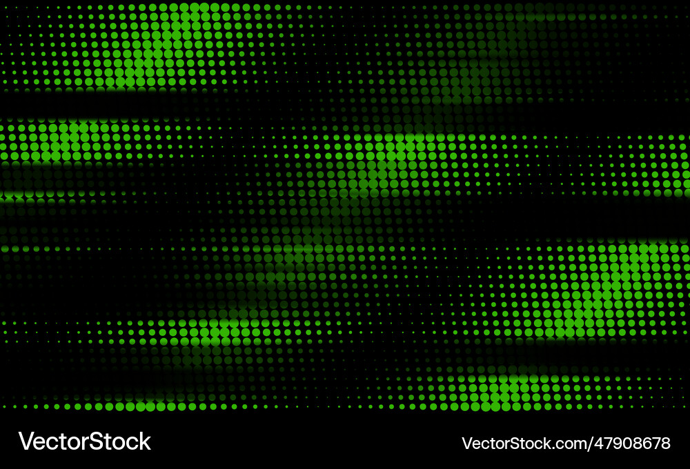 Abstract green black dotted lines geometric Vector Image