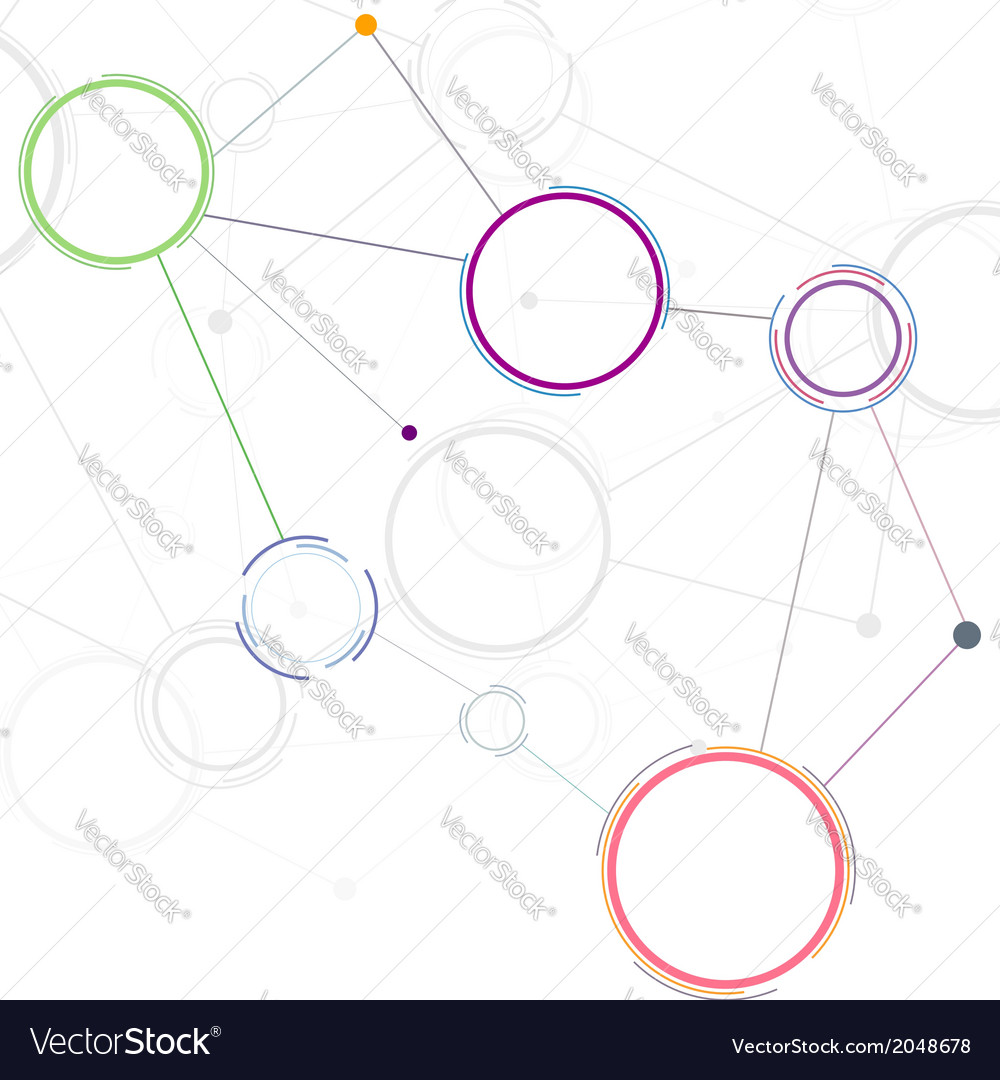 Creative network concept background Royalty Free Vector