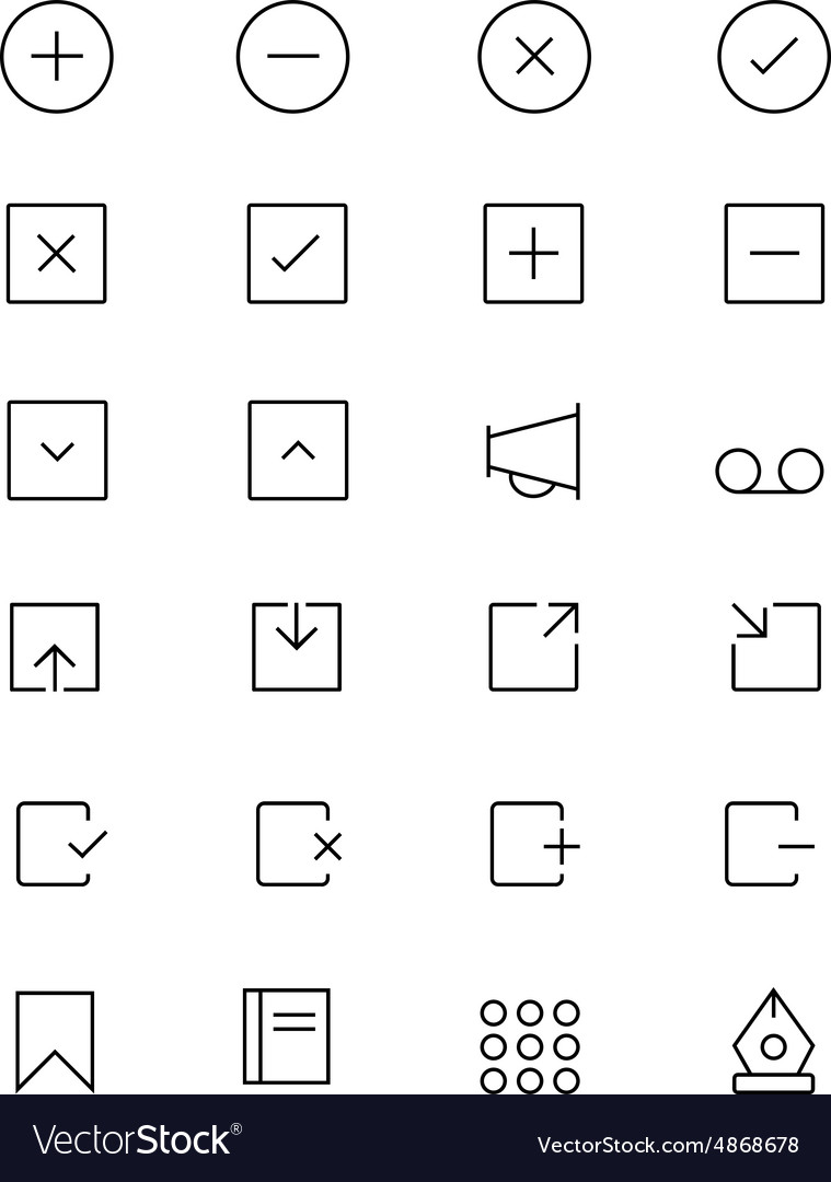 Ios and android icons 4 Royalty Free Vector Image