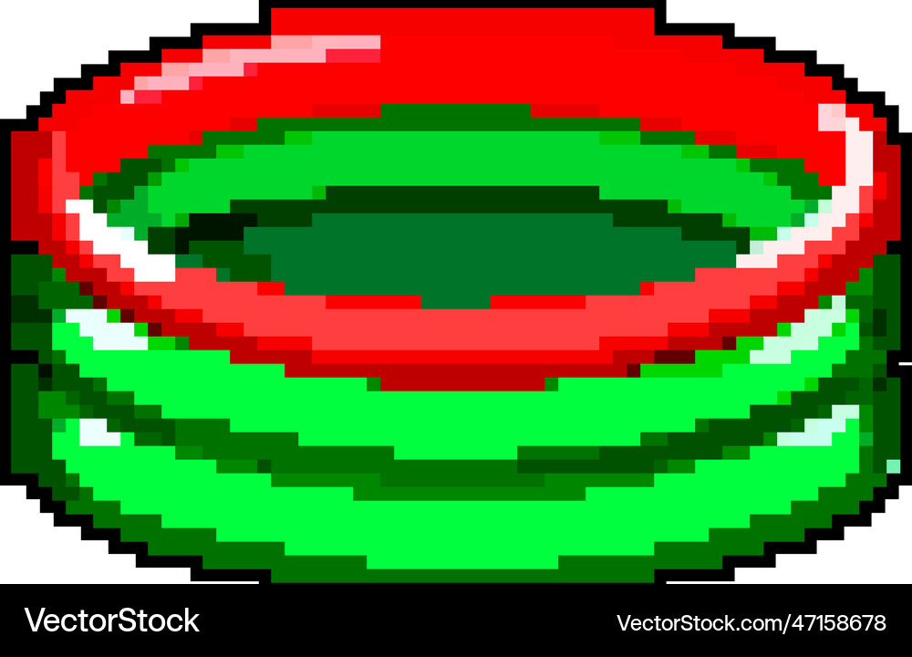 Vacation inflatable swimming pool game pixel art Vector Image