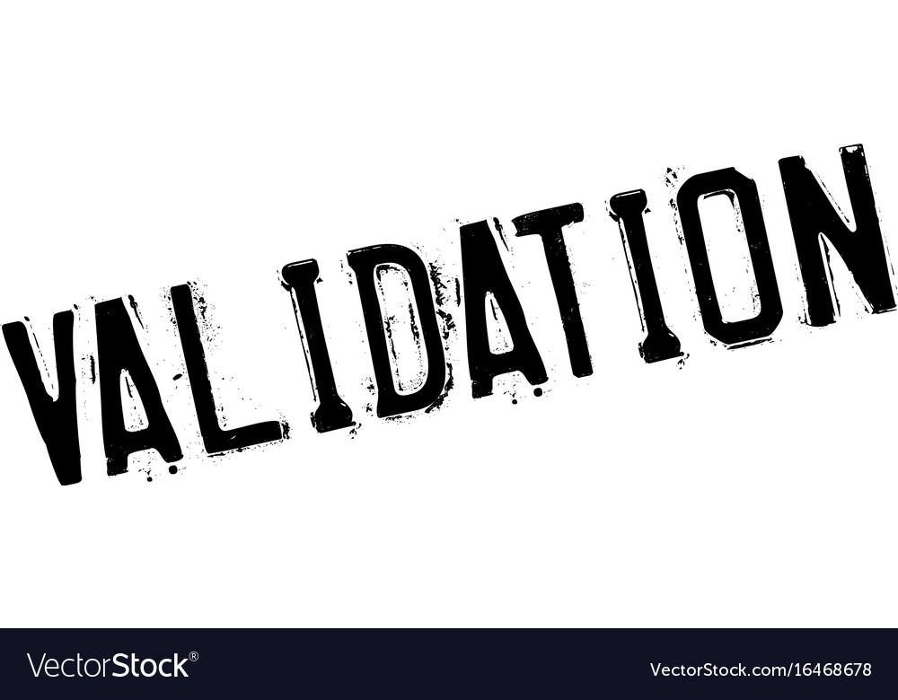 Validation rubber stamp Royalty Free Vector Image