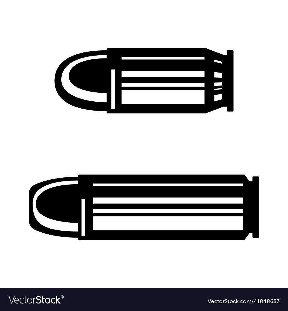 Bullets cowboy emblem composition Royalty Free Vector Image