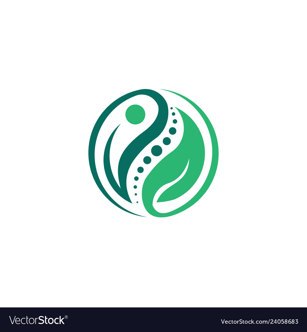 Creative chiropractic Royalty Free Vector Image