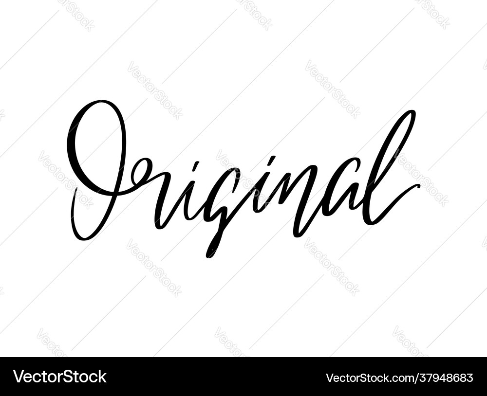 Hand drawn lettering isolated template for card Vector Image