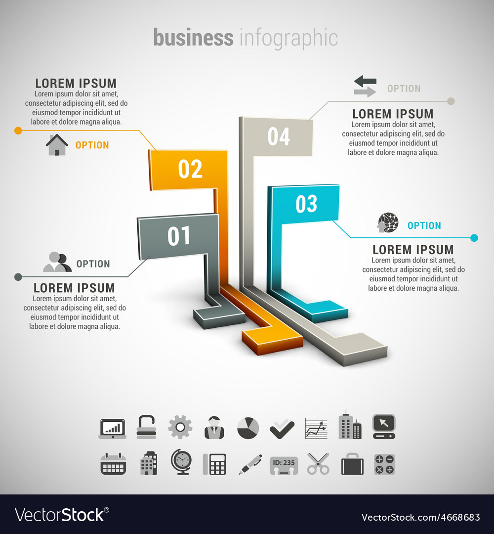 Infographic Royalty Free Vector Image - VectorStock