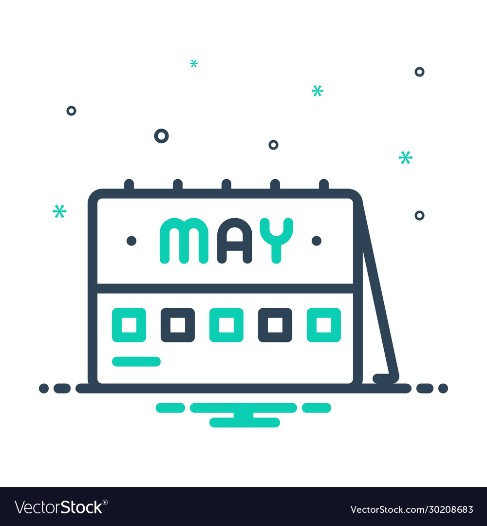 May Royalty Free Vector Image - VectorStock