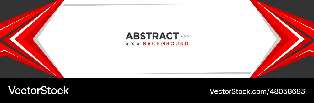 Modern abstract sport banner design with red Vector Image