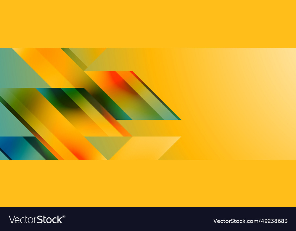Simple geometric forms - dynamic geometric Vector Image