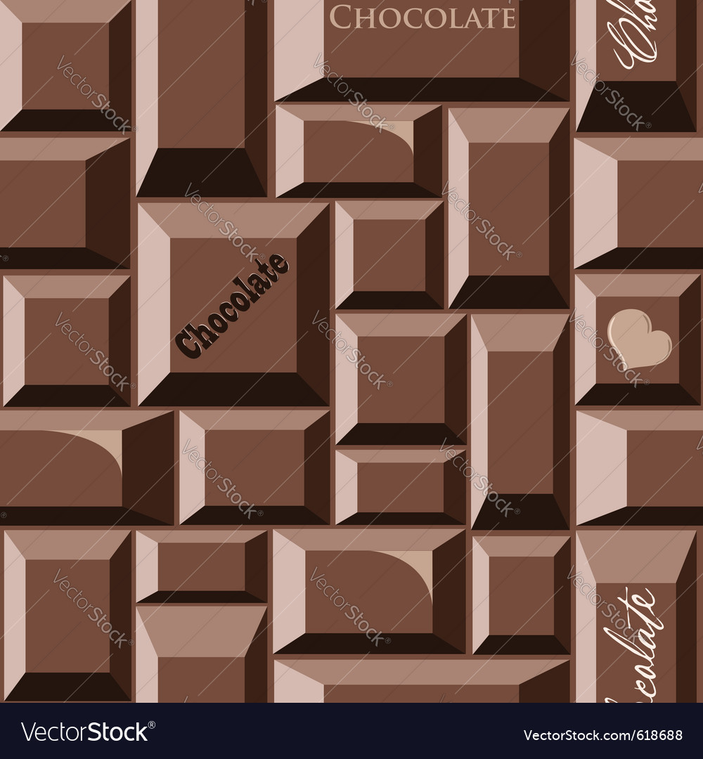 Chocolate seamless pattern Royalty Free Vector Image