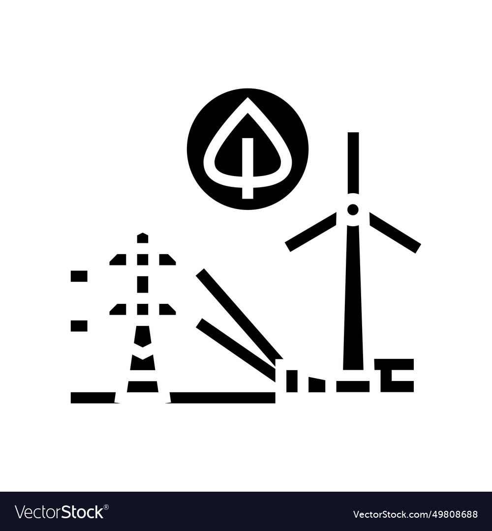 Innovation electric grid glyph icon Royalty Free Vector Innovation electric grid glyph icon Royalty Free Vector
