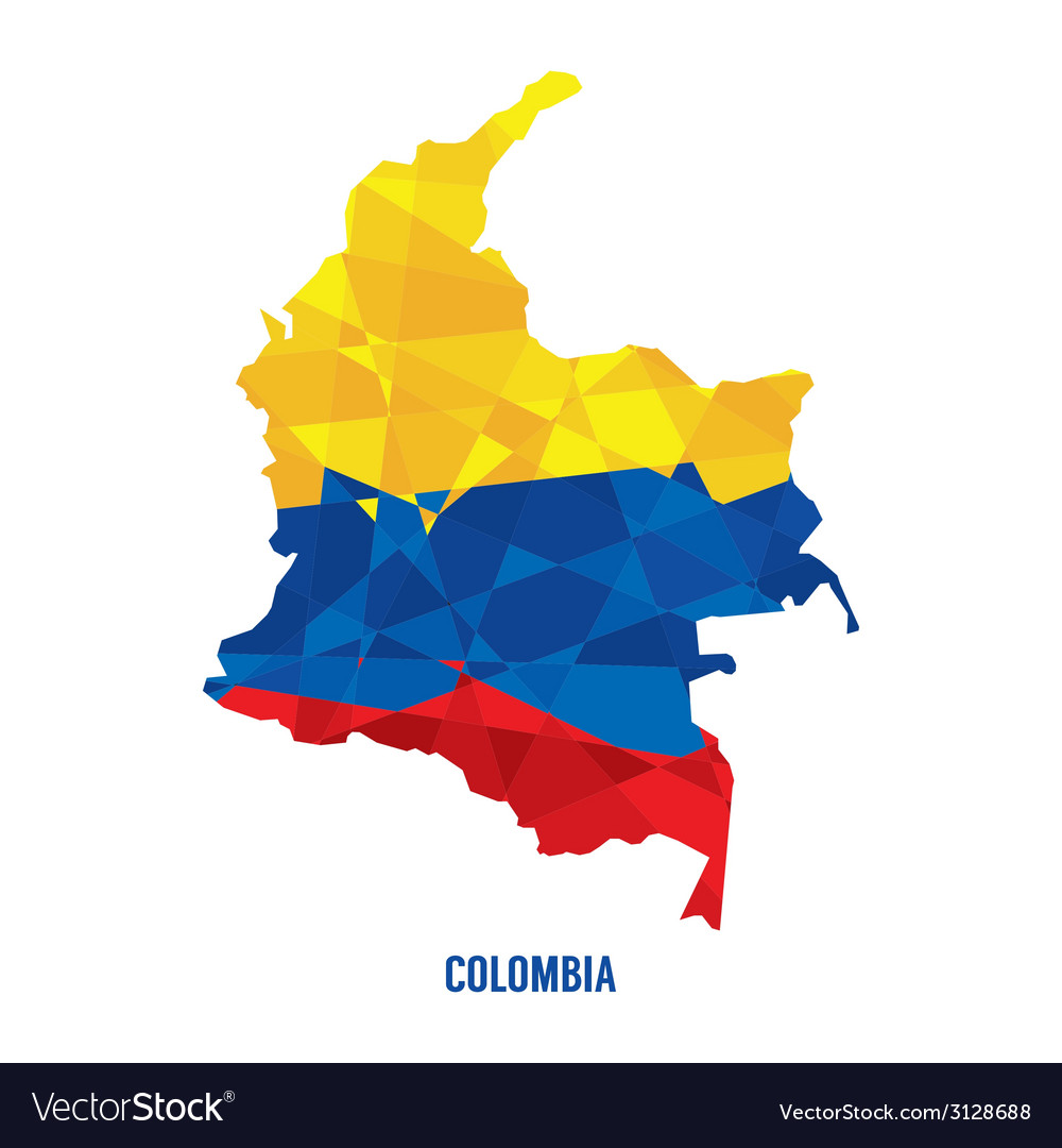 Map of colombia Royalty Free Vector Image - VectorStock