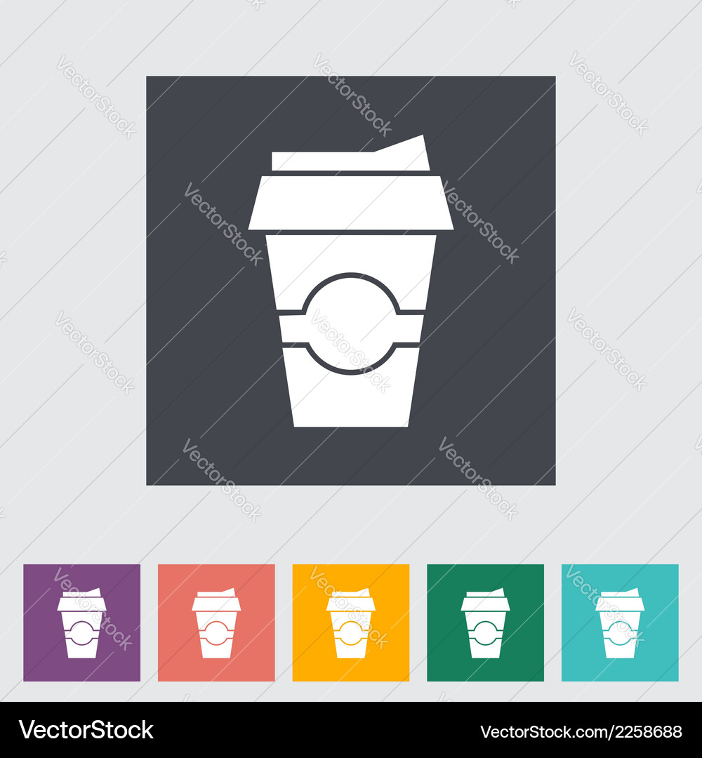 Paper fast food cup Royalty Free Vector Image - VectorStock