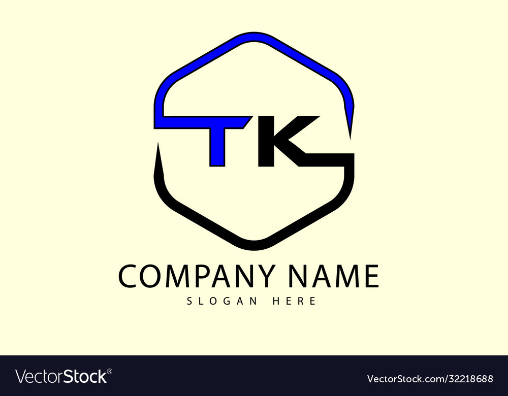 Tk logo Royalty Free Vector Image - VectorStock