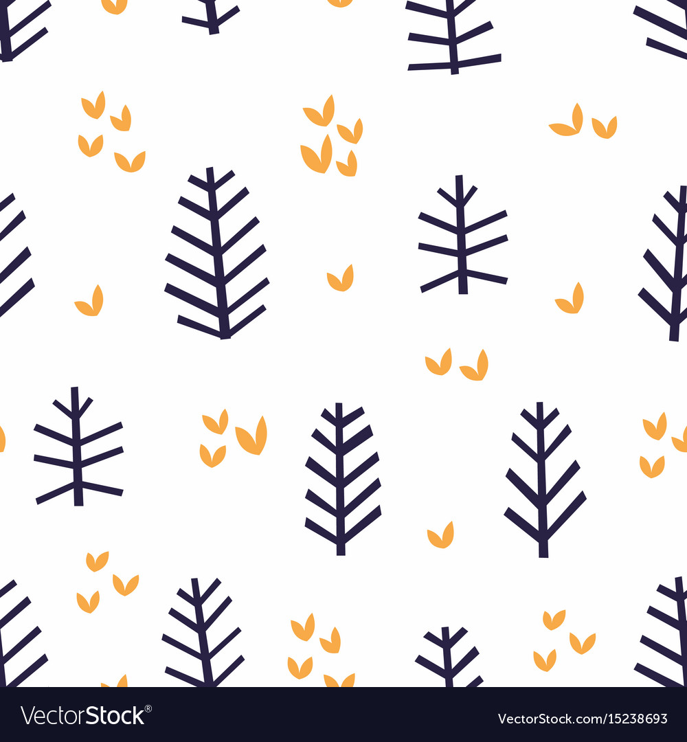 Abstract pattern with stylized branches Royalty Free Vector