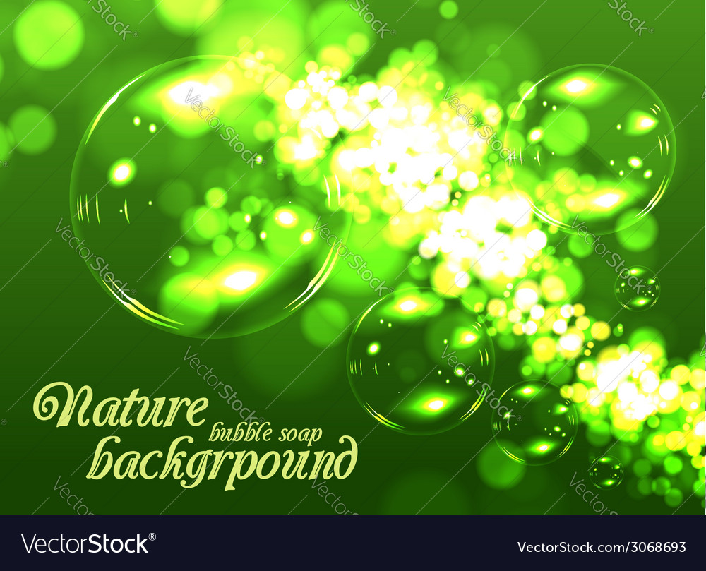 Bubble soap background Royalty Free Vector Image