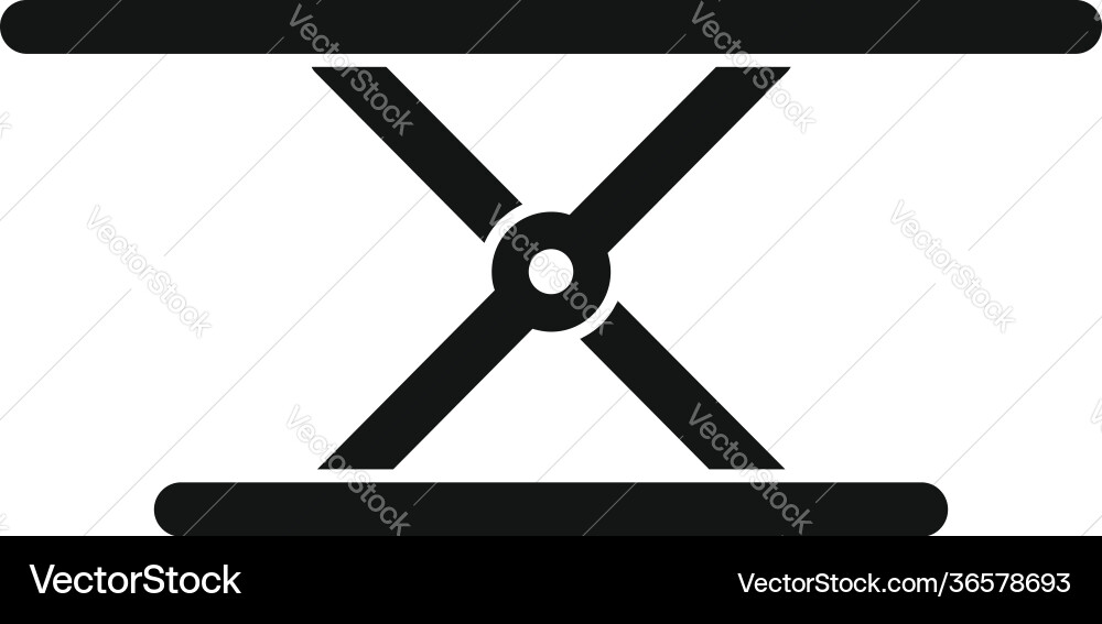Car service lift icon simple style Royalty Free Vector Image