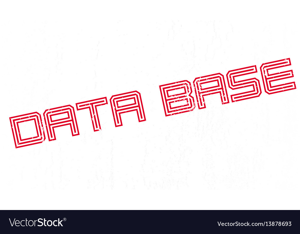 Data base rubber stamp Royalty Free Vector Image