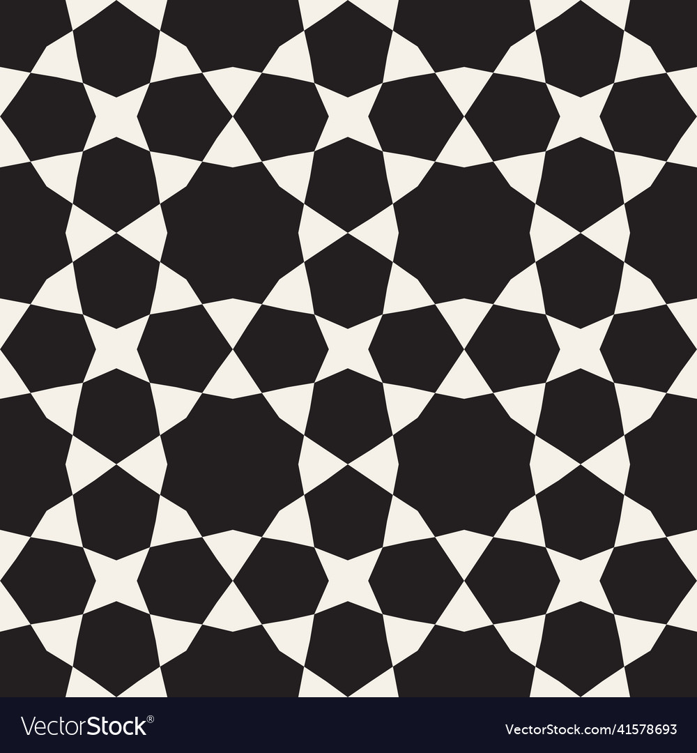Seamless Pattern Repeating Geometric Elements Vector Image