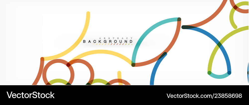 Abstract color lines on white modern colorful Vector Image
