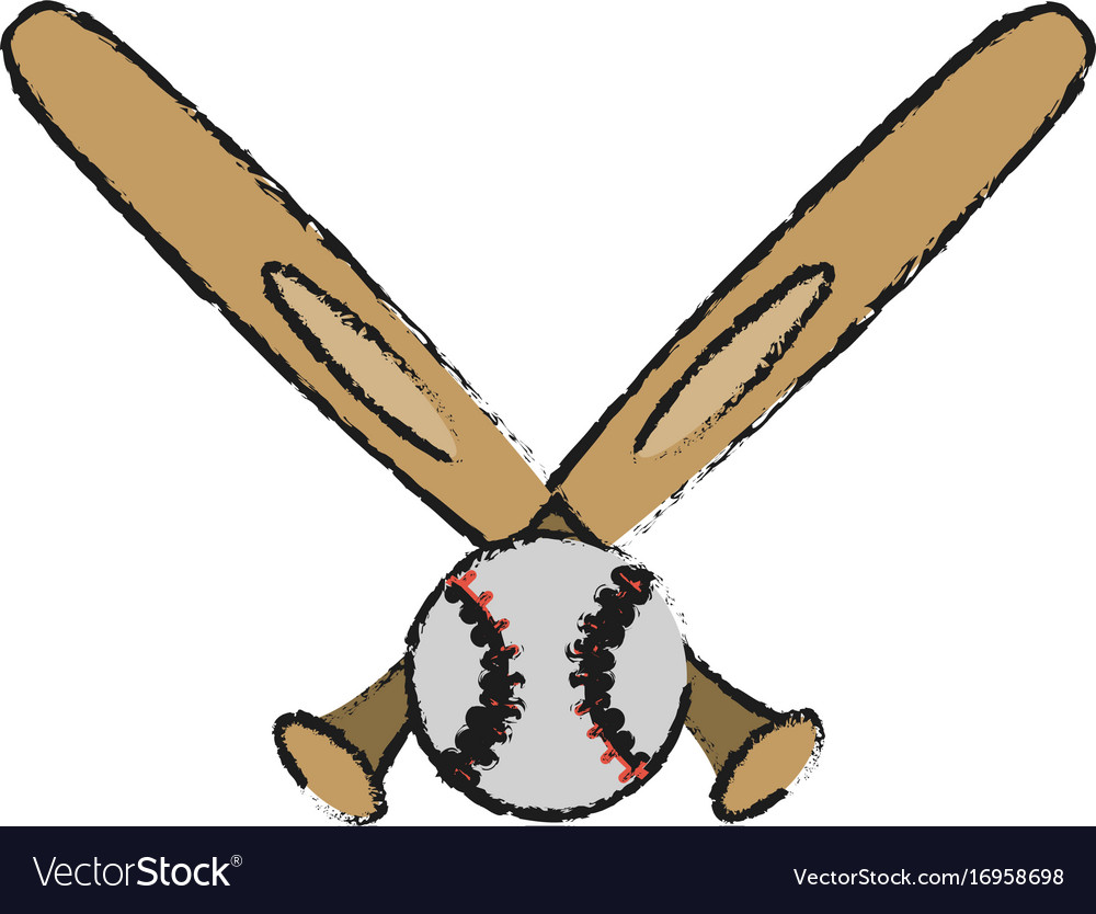 Baseball bat Royalty Free Vector Image - VectorStock