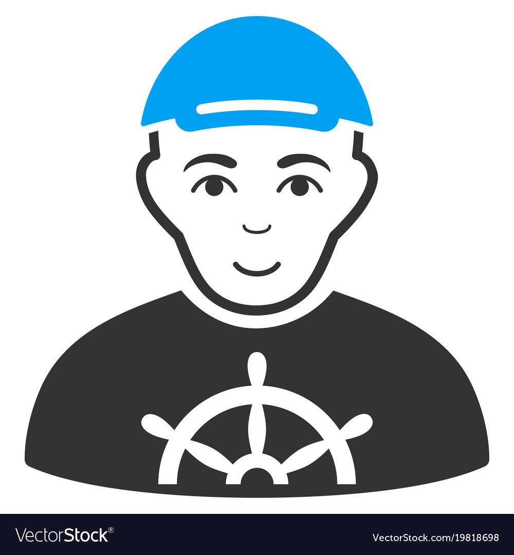 Captain flat icon Royalty Free Vector Image - VectorStock