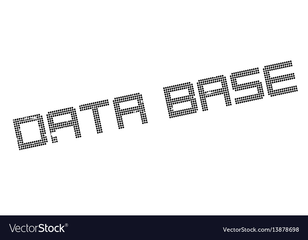Data base rubber stamp Royalty Free Vector Image