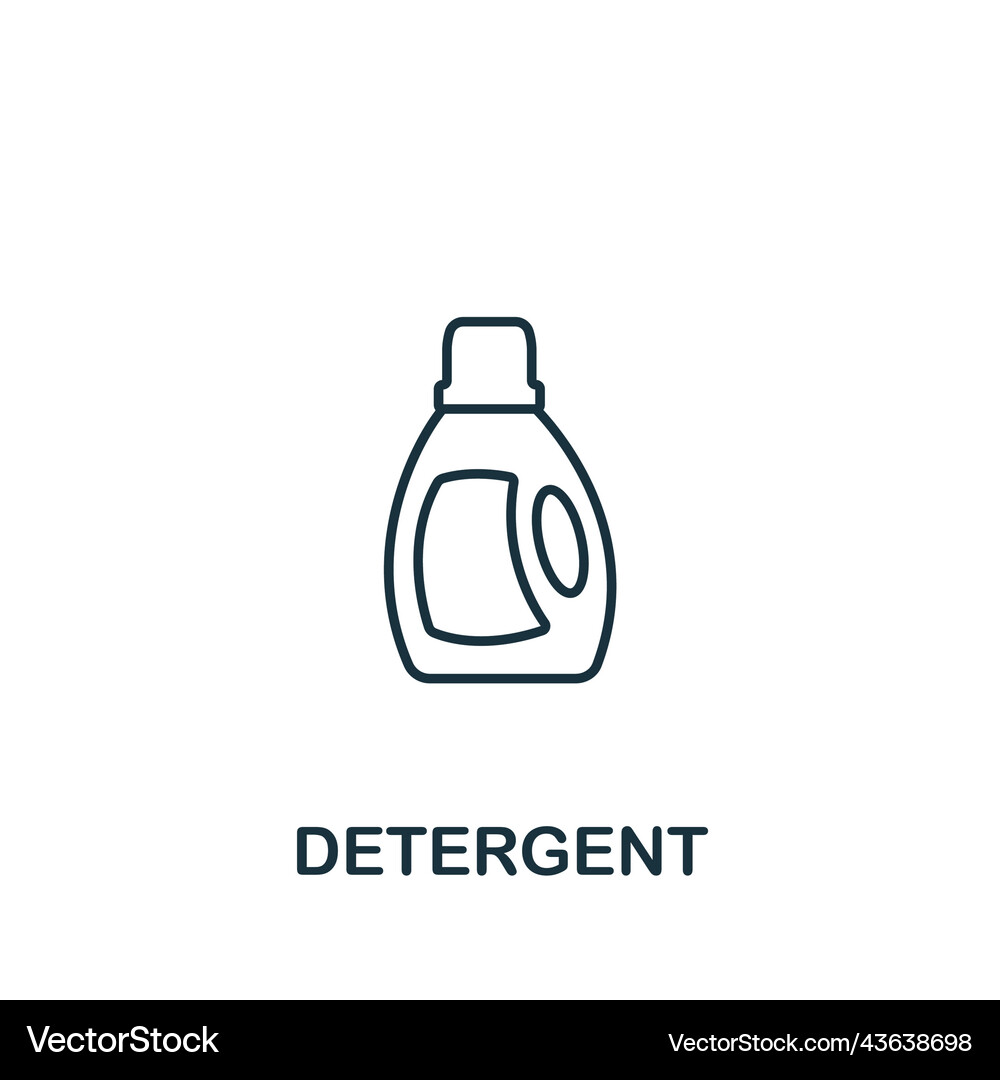 Detergent icon line simple line housekeeping icon Vector Image