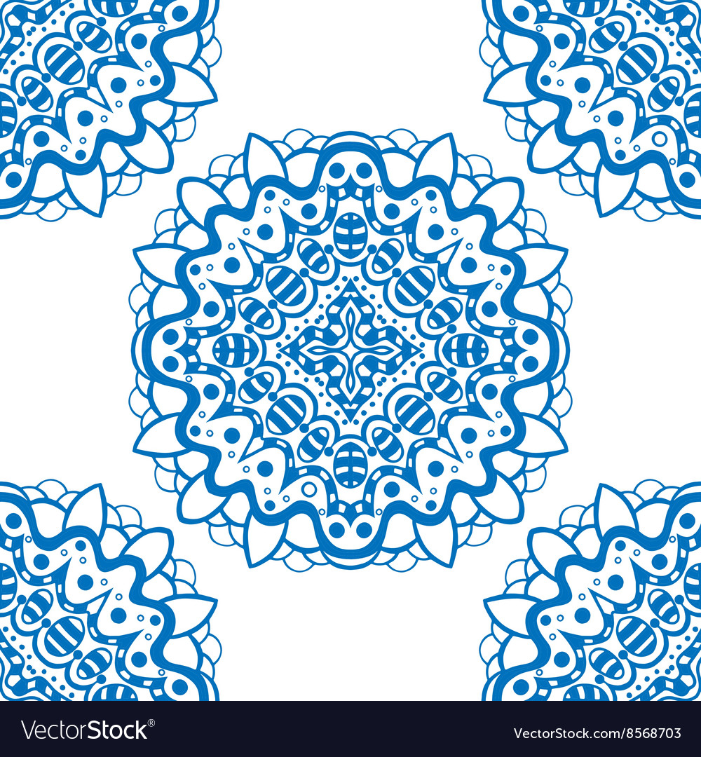 Blue pattern Royalty Free Vector Image - VectorStock