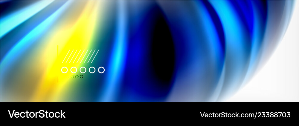 Smooth liquid blur wave background color flow Vector Image