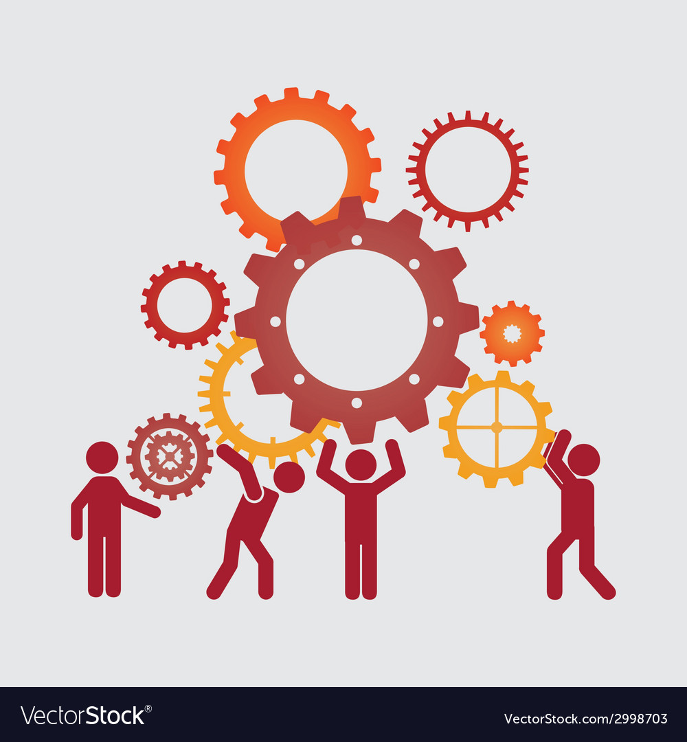 Teamwork design Royalty Free Vector Image - VectorStock