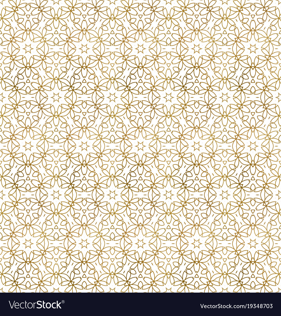 Traditional arabesque seamless pattern repeatable Vector Image